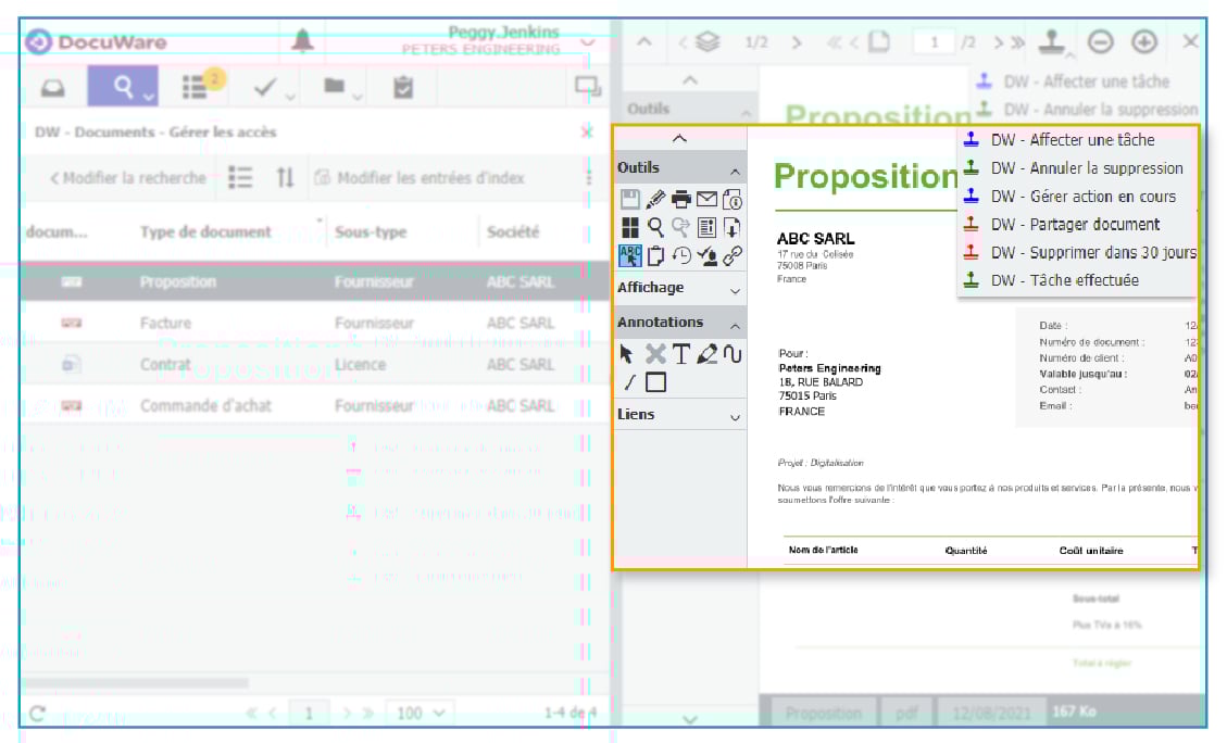 La GED Collaborative Clés en main | Fonctions